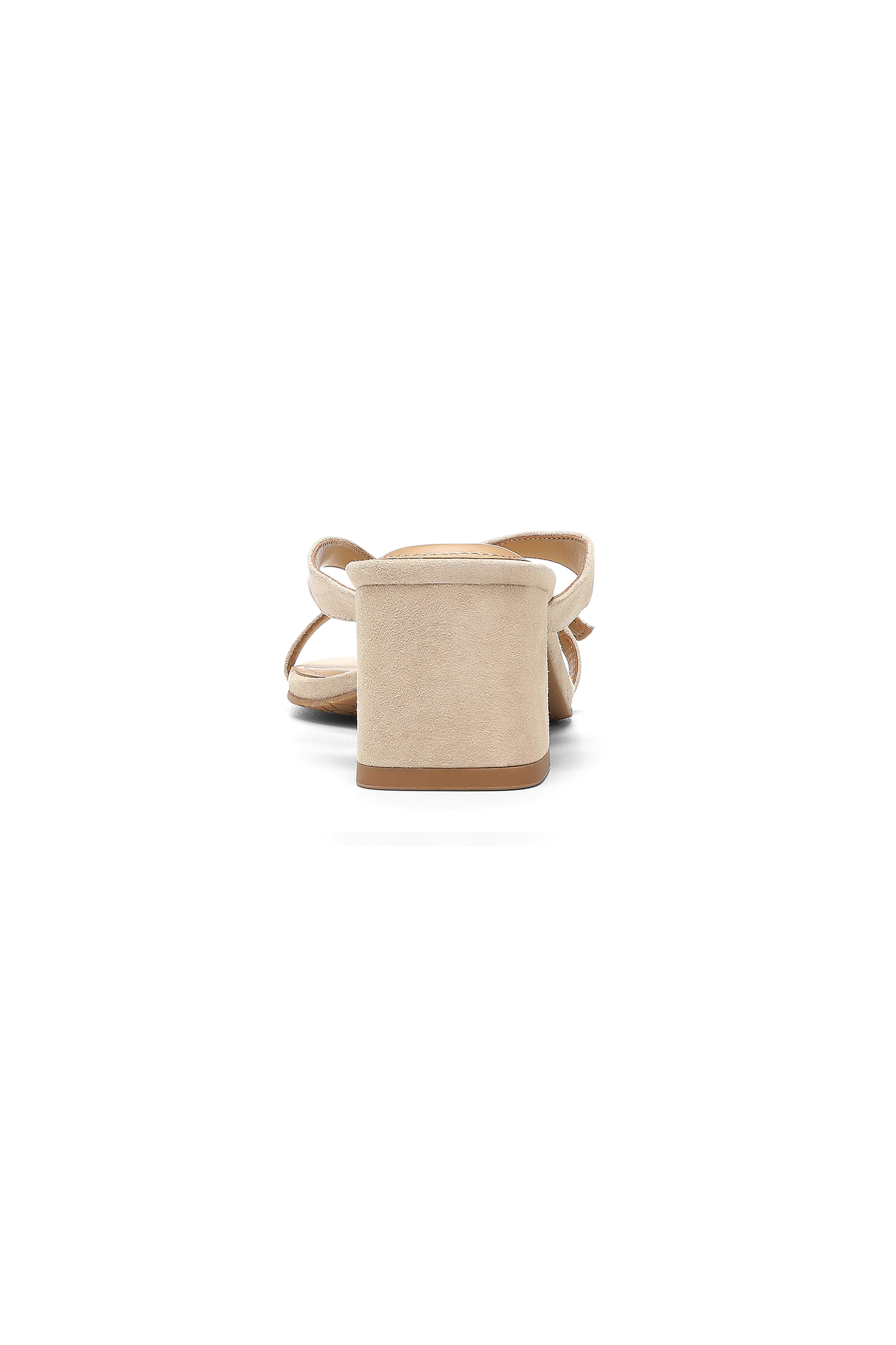 Glam Block Heel Sandals In Kid Suede - Sand Tan | NYDJ