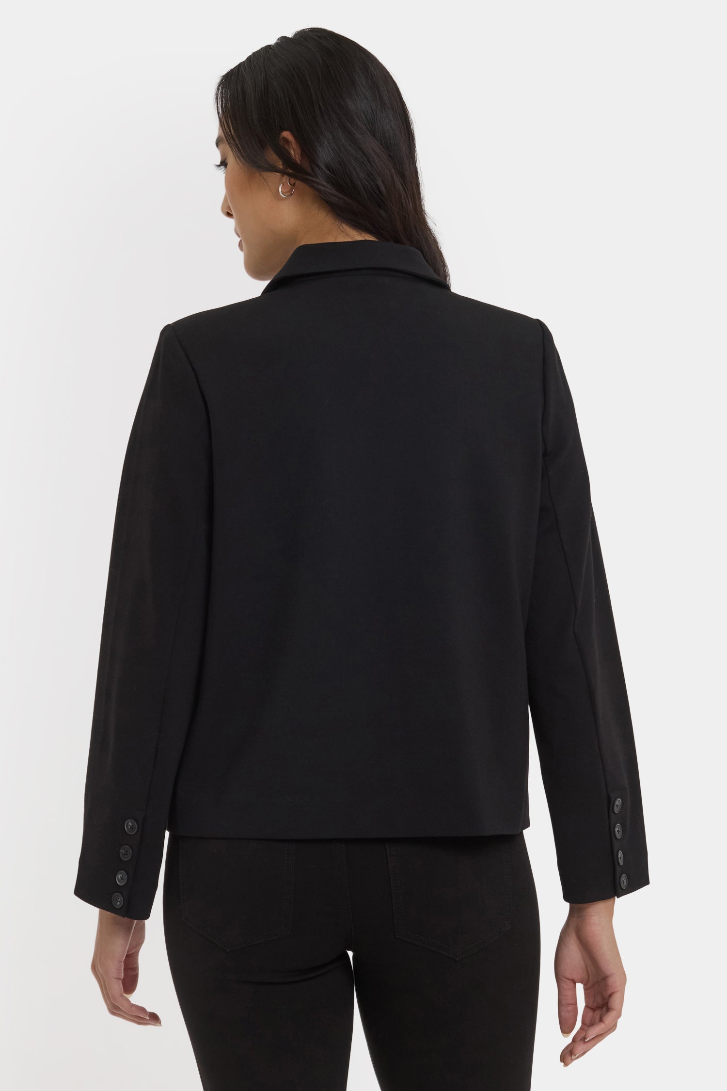 Meredith Jacket In Ponte Knit - Black Solid Colors | NYDJ