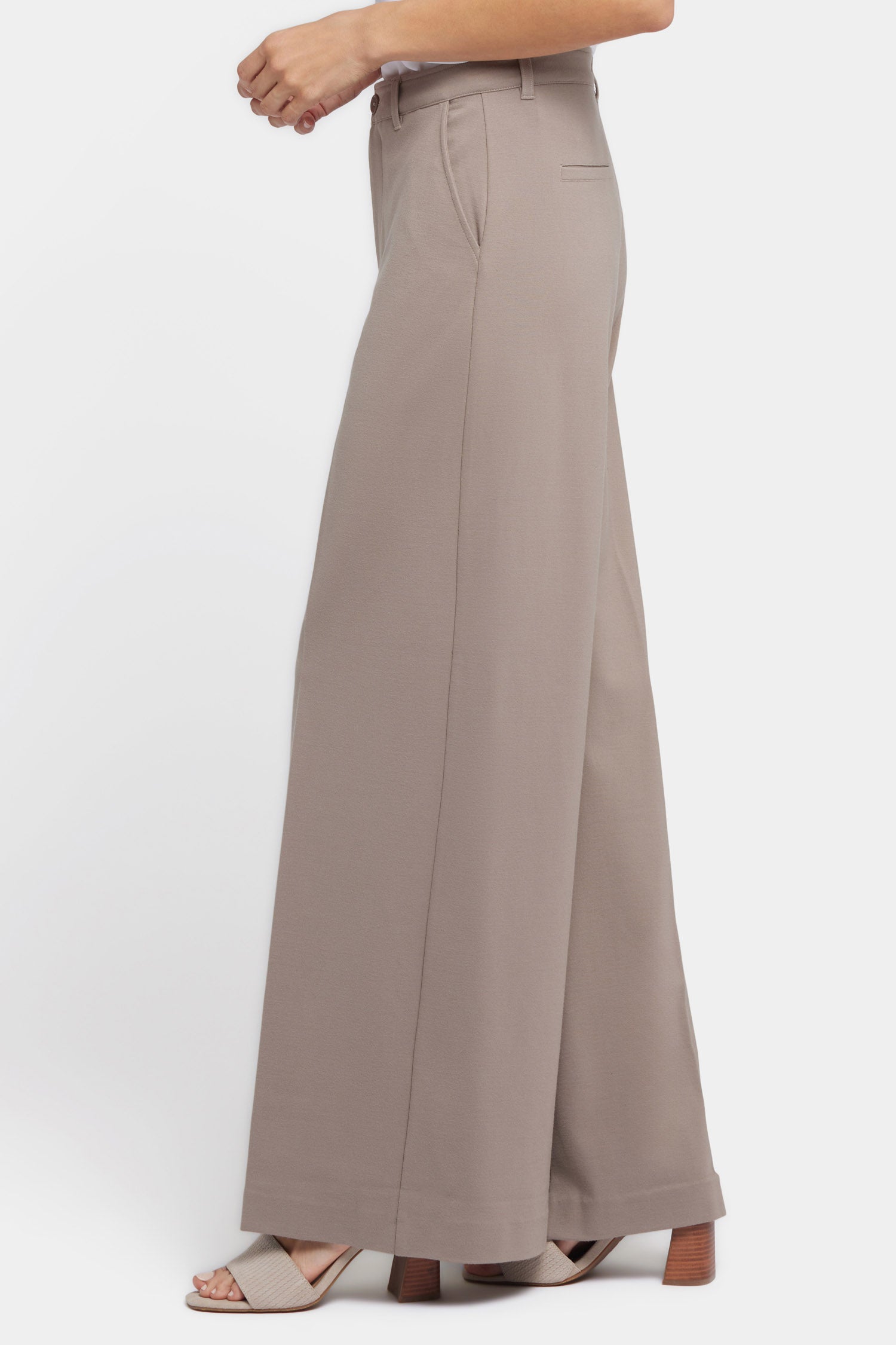 Whitney Trouser Pants In Ponte Knit With Super High Rise - Saddlewood ...