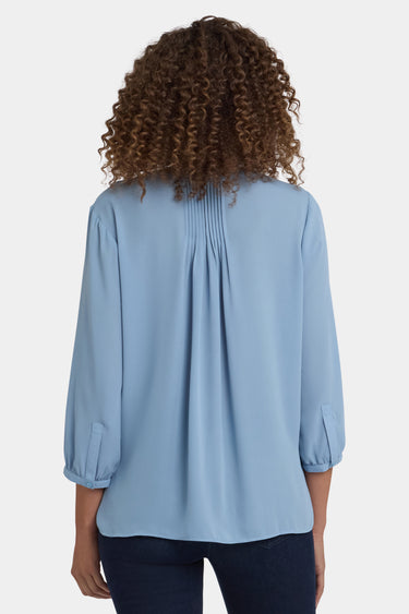Pintuck Blouse - Mountain Spring Solid Colors | NYDJ