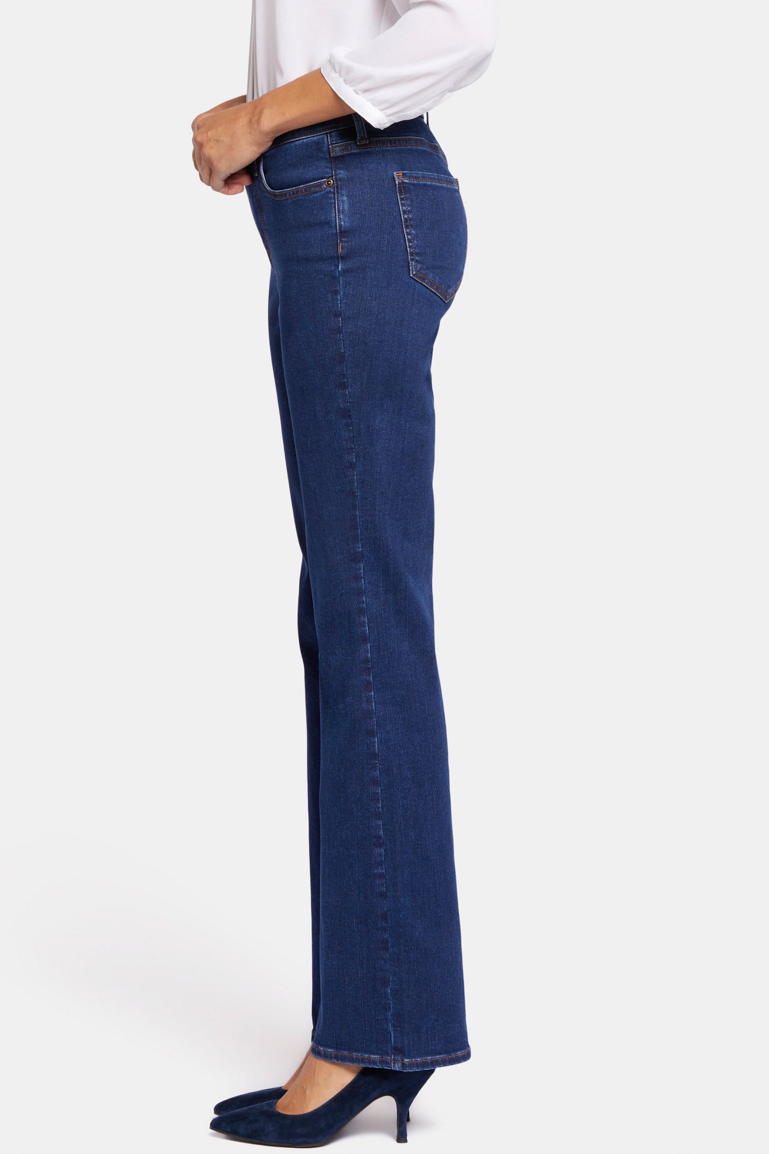 Blake Slim Flared Jeans With High Rise - Quinn Blue | NYDJ