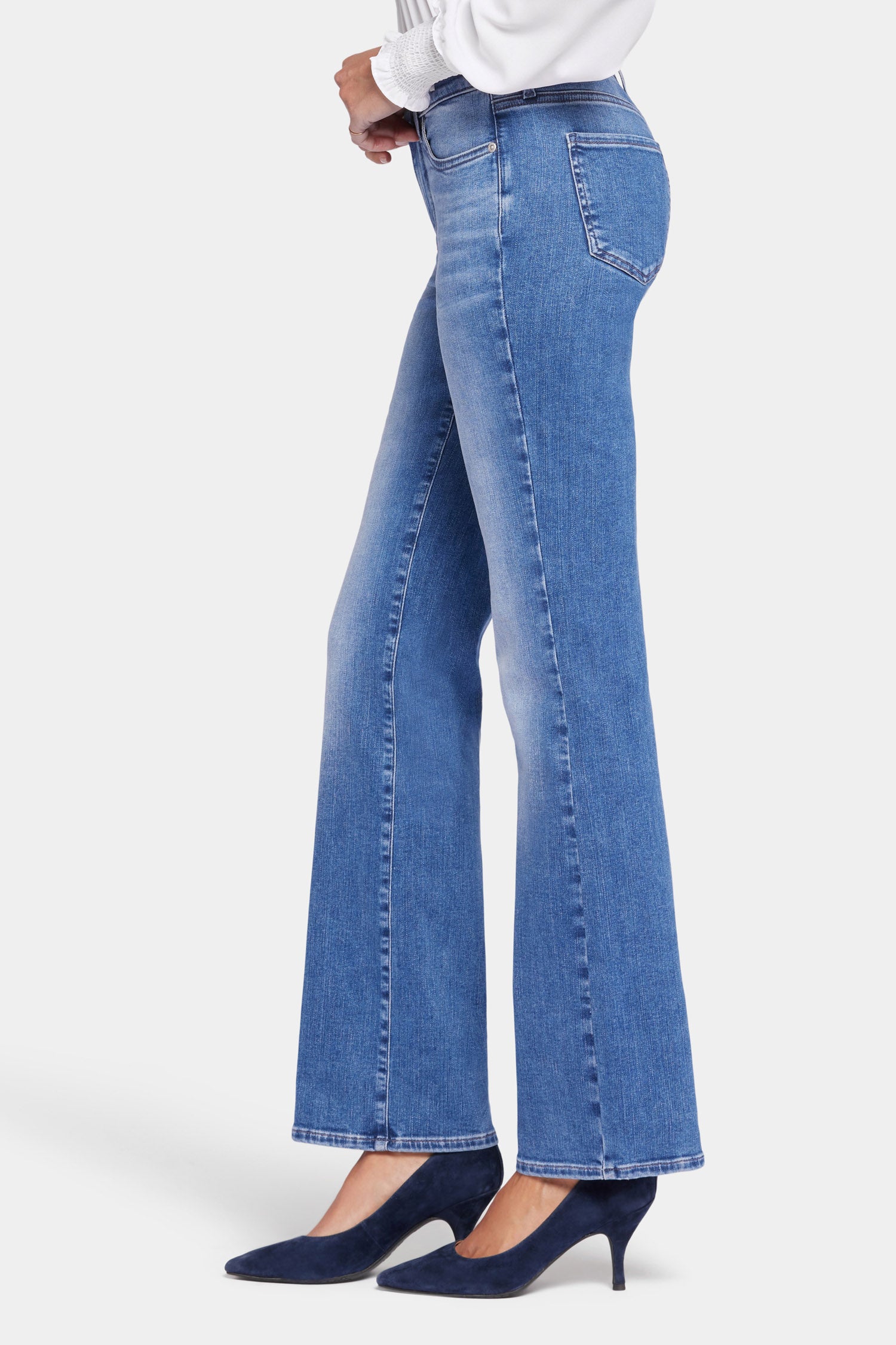 Blake Slim Flared Jeans With High Rise - Stunning Blue | NYDJ