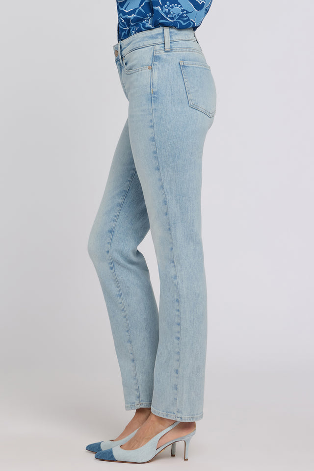 Sheri Slim Straight Jeans In Re-New™ Denim With Criss-Cross Belt Loop ...