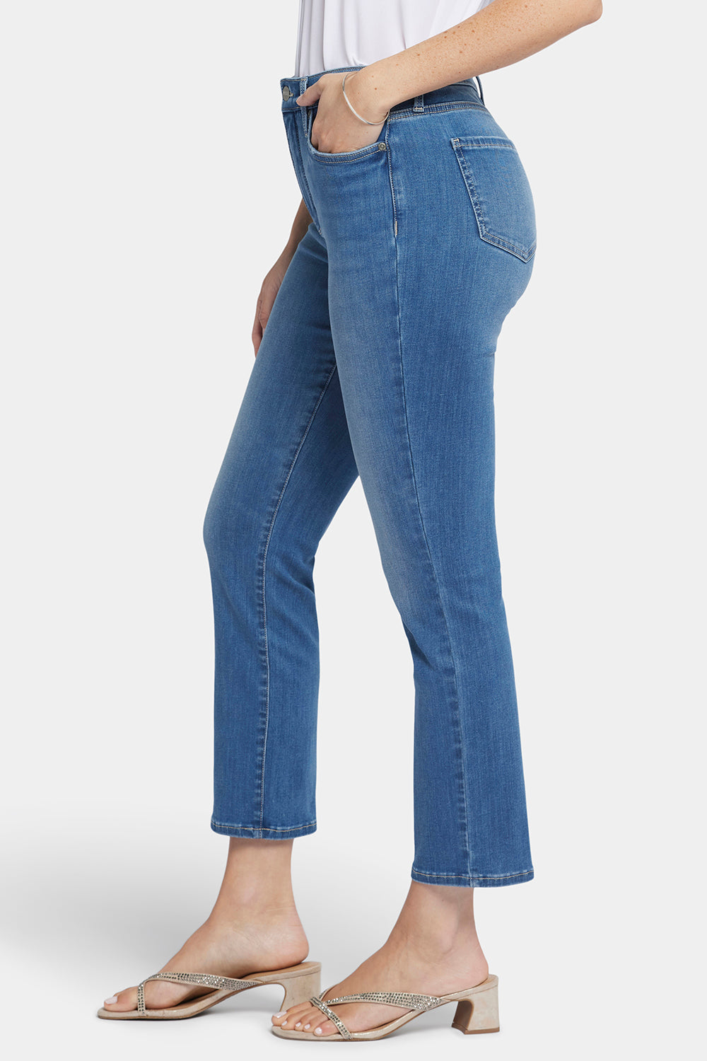 Curve Shaper™ Sheri Slim Ankle Jeans With High Rise - Blue Water Blue ...