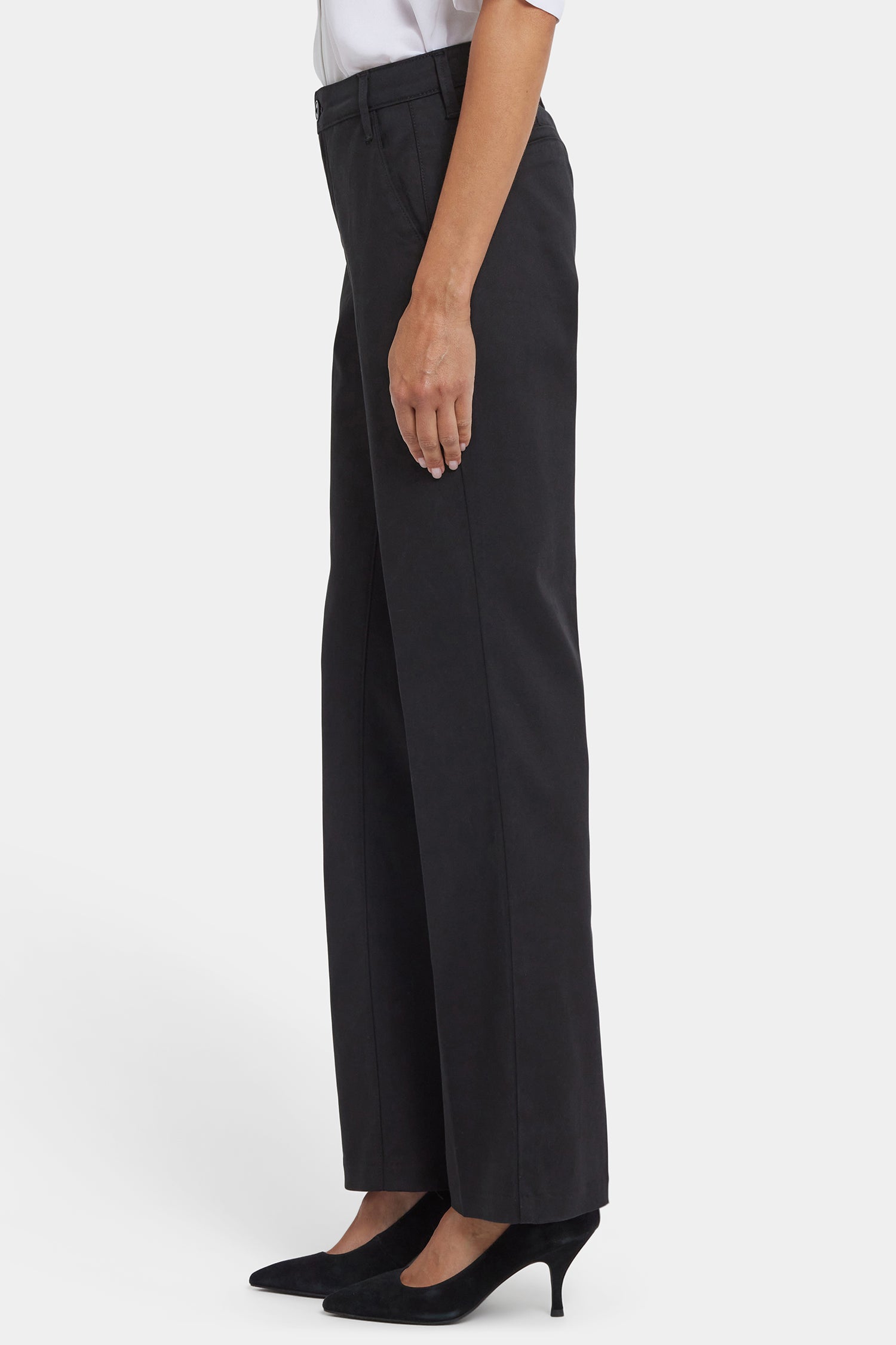 Barbara Bootcut Trouser Pants In Stretch Twill - Black Black | NYDJ