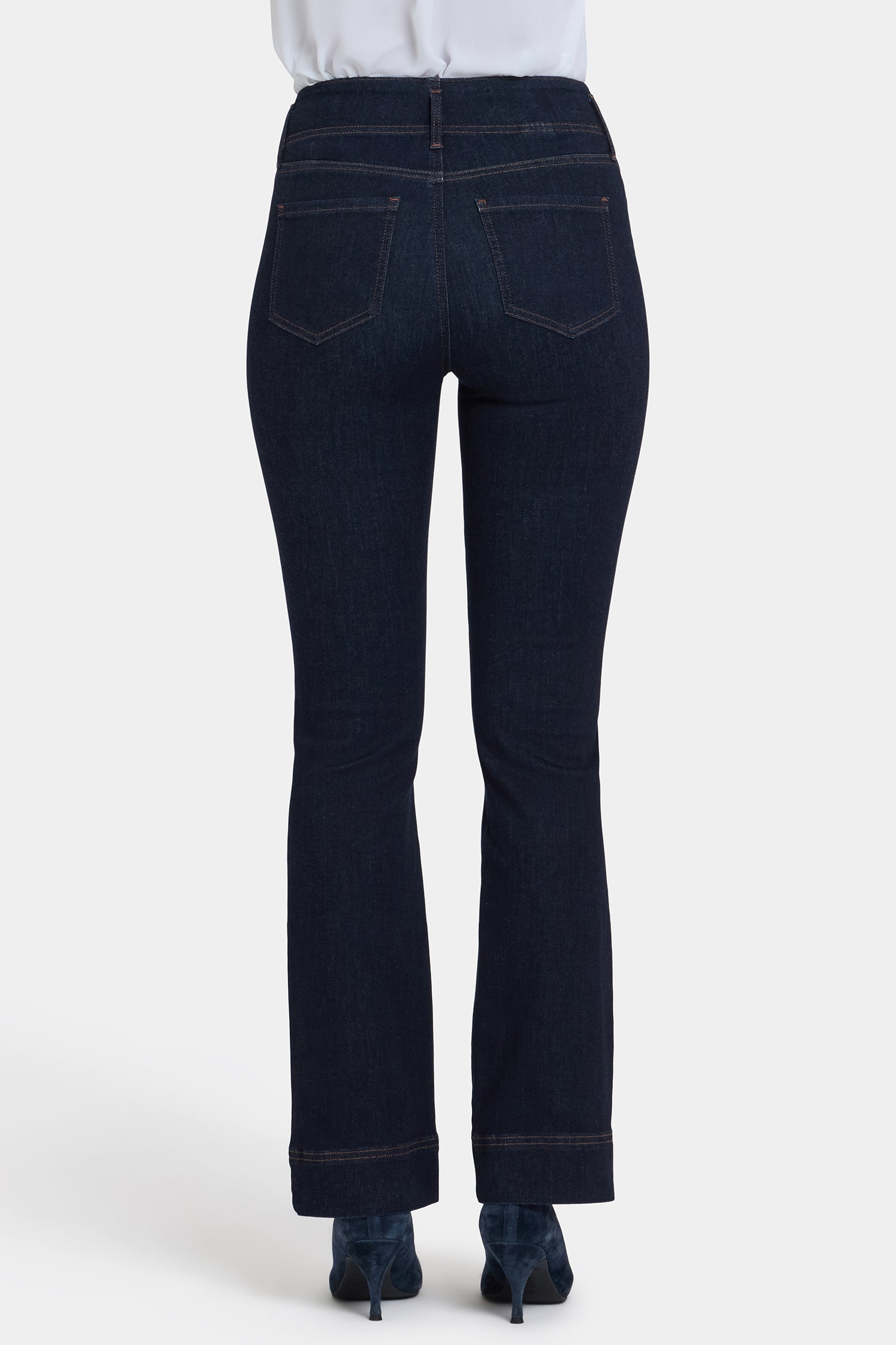 Barbara Bootcut Jeans In Petite With High Rise And Double-Button ...